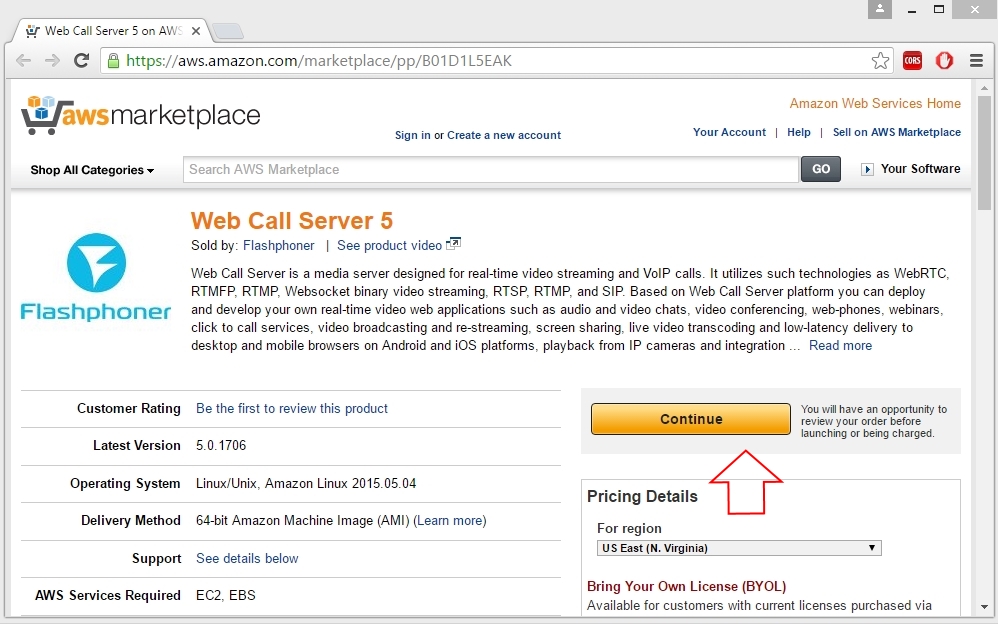 Amazon EC2 support in Web Call Server | Streaming Video WebRTC server and SIP gateway for ...